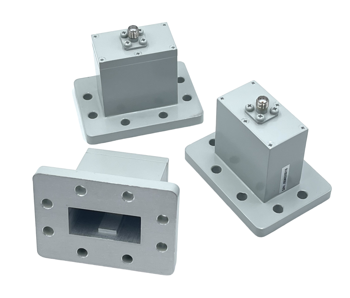 End Launch Waveguide to Coax Adapters from WR975-WR10 - BQ Microwave